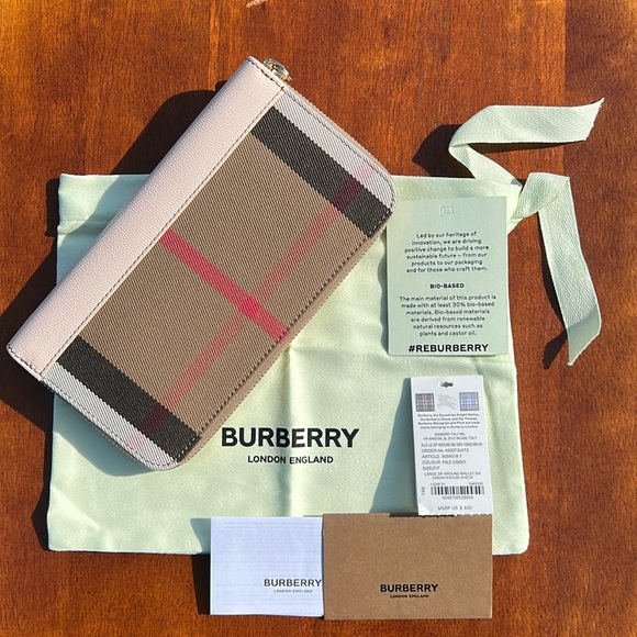 Burberry | Bags | New Burberry Long Wallet With Dust Bag | Poshmark